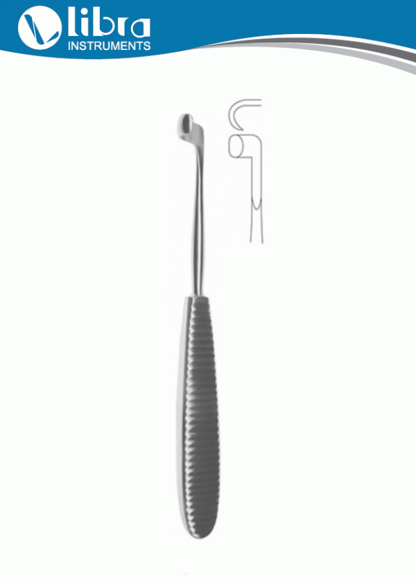 Obwegeser Mandibular Raspatory 18cm, Left - Libra Surgical Instruments