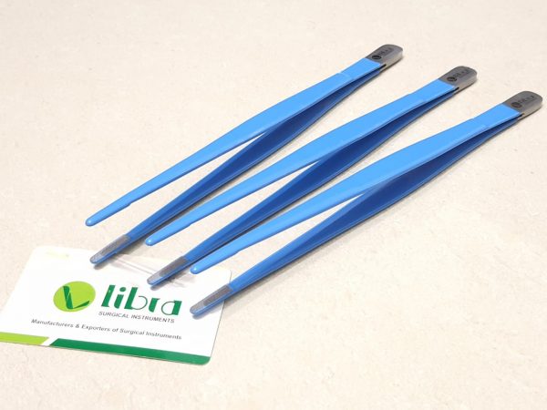 Crow Coagulating Dressing Forceps With Tungsten Carbide Inserts T.C Insulated, 23cm - Libra ...