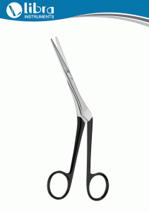 Knight Rhinoplasty Nasal Scissors 18cm Angled Serrated Blade - Libra ...