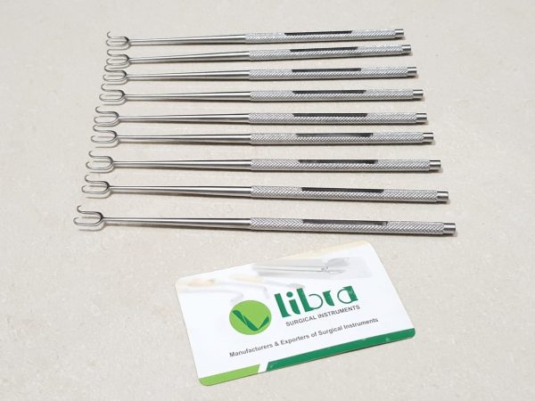 Joseph Skin Hook 16cm Double 2 Sharp Prongs - Libra Surgical Instruments